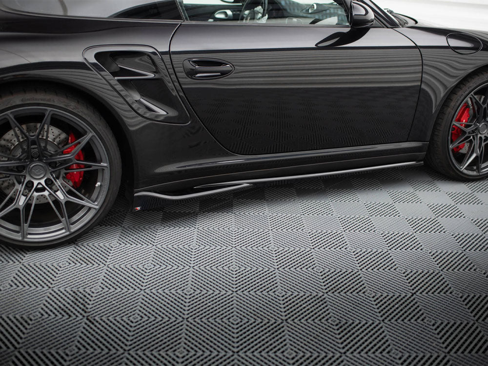 Porsche 911 Turbo 997 Side Skirts Diffusers - Maxton Design – Genome ...
