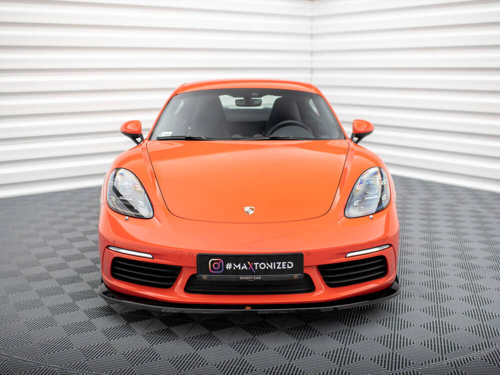 Porsche 718 Cayman Front Splitter V.2 - Maxton Design – Genome Porsche