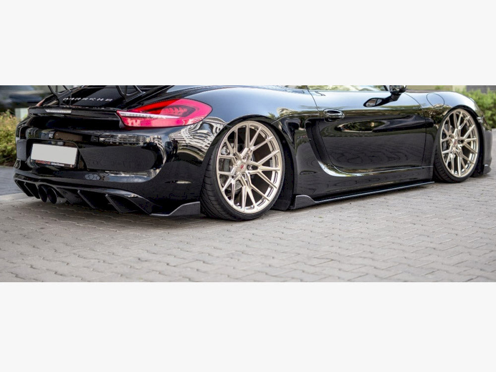 Porsche Cayman MK2 981C (2013-) Rear Side Splitters - Maxton Design ...