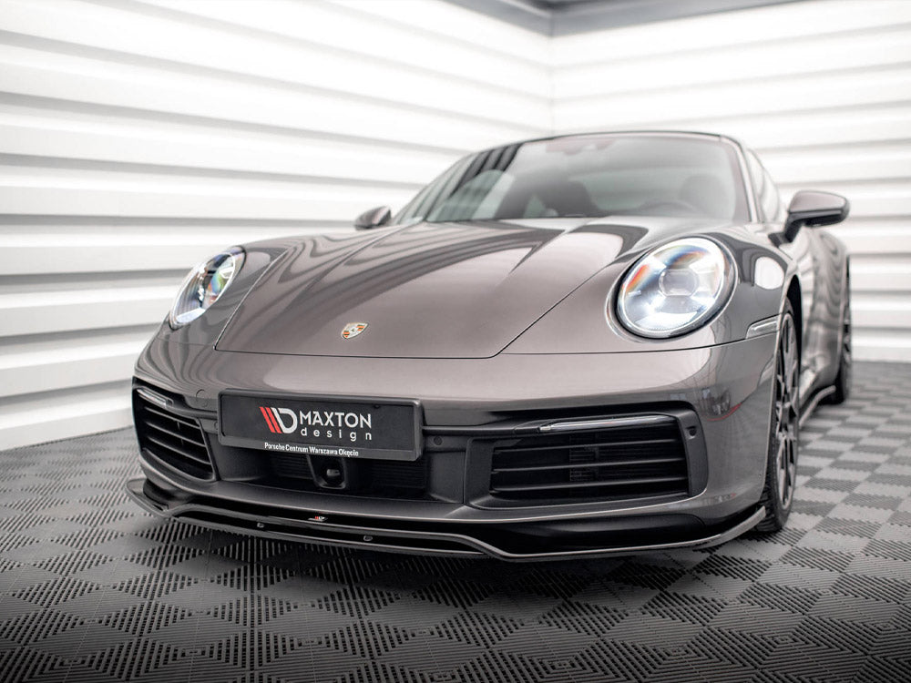 Porsche 911 Carrera 4S 992 (2019-) Front Splitter - Maxton Design ...