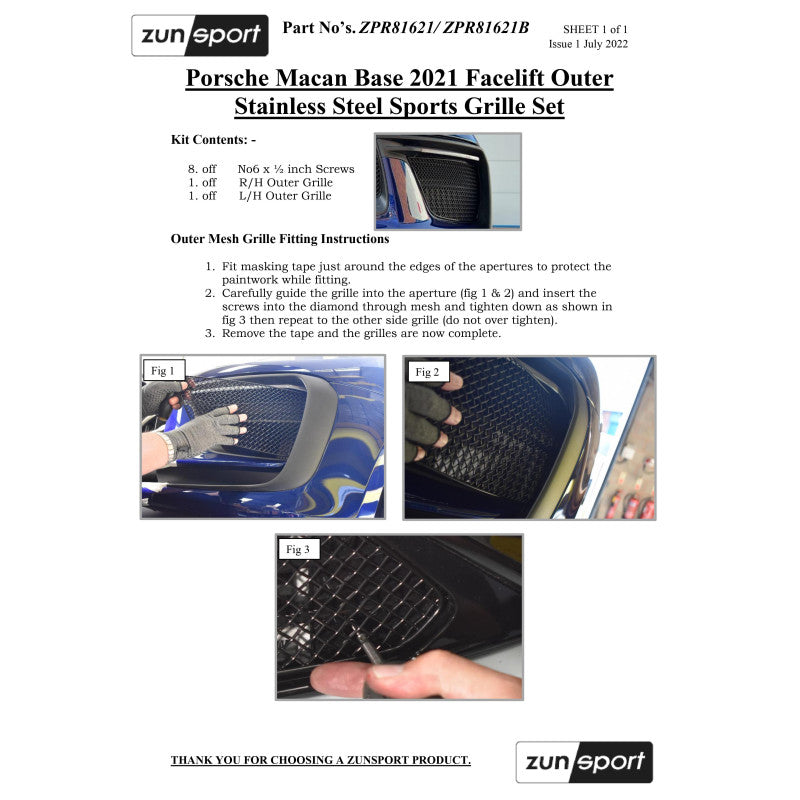 Porsche Macan Base 2021 Facelift / 2022 With Driving Camera - Front Gr ...